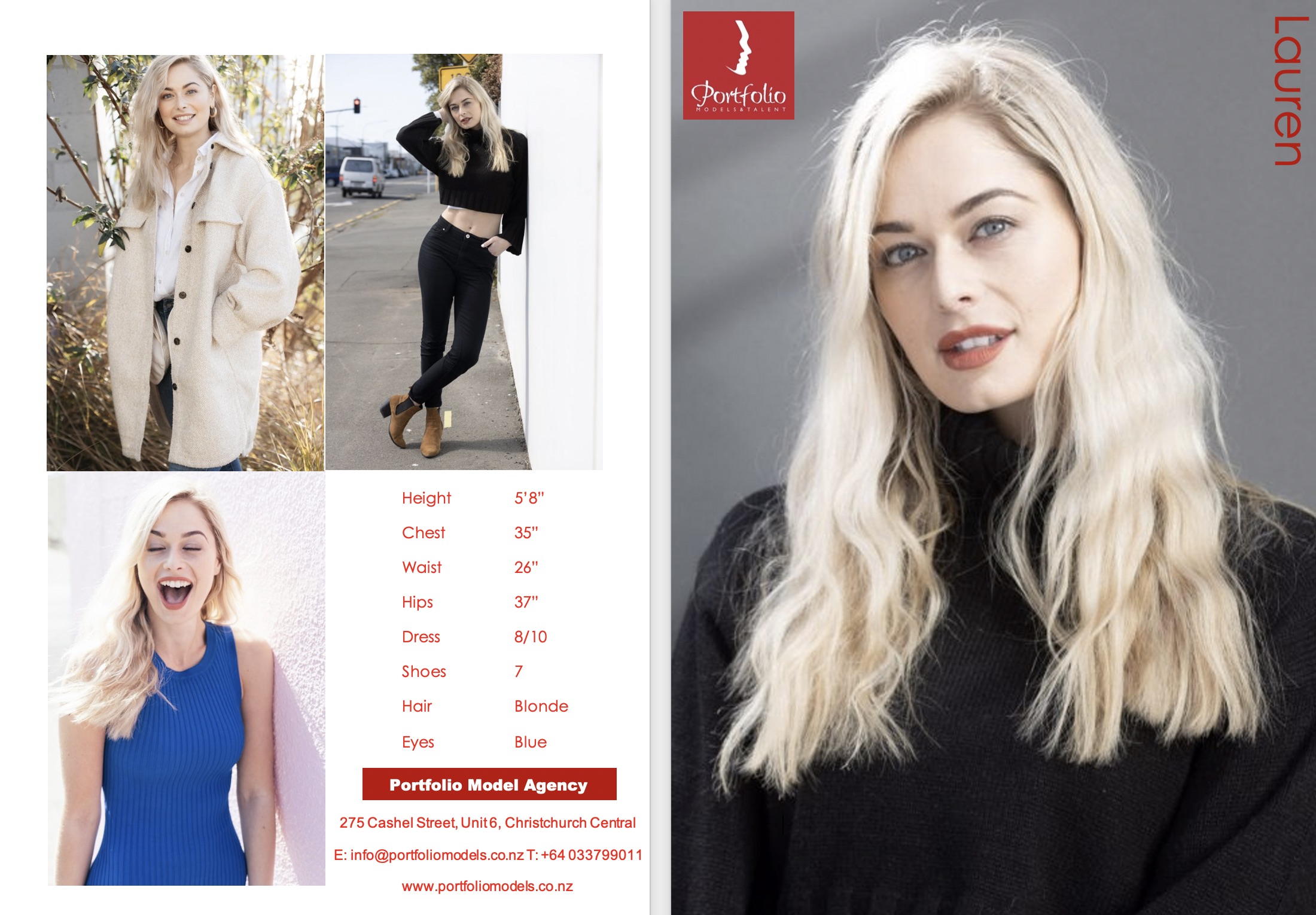 Portfolio Model Agency | Lauren